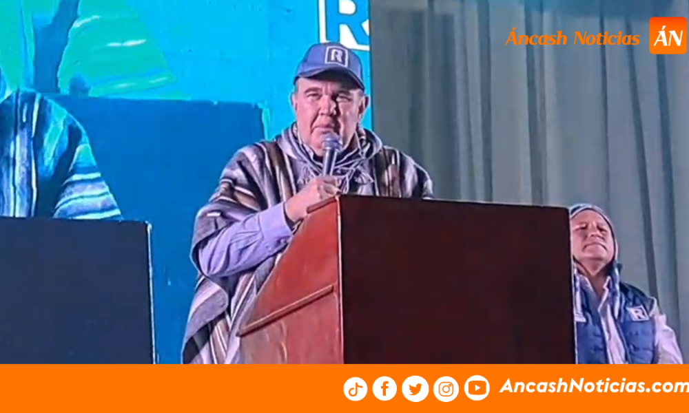 Rafael López Aliaga realiza mitin de Renovación Popular en Huaraz - Ancash Noticias Ancash Noticias